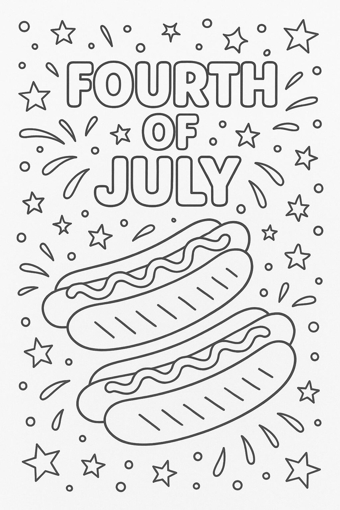 Fourth of July Coloring Pages for Kids – Patriotic 4th of July Activity ...