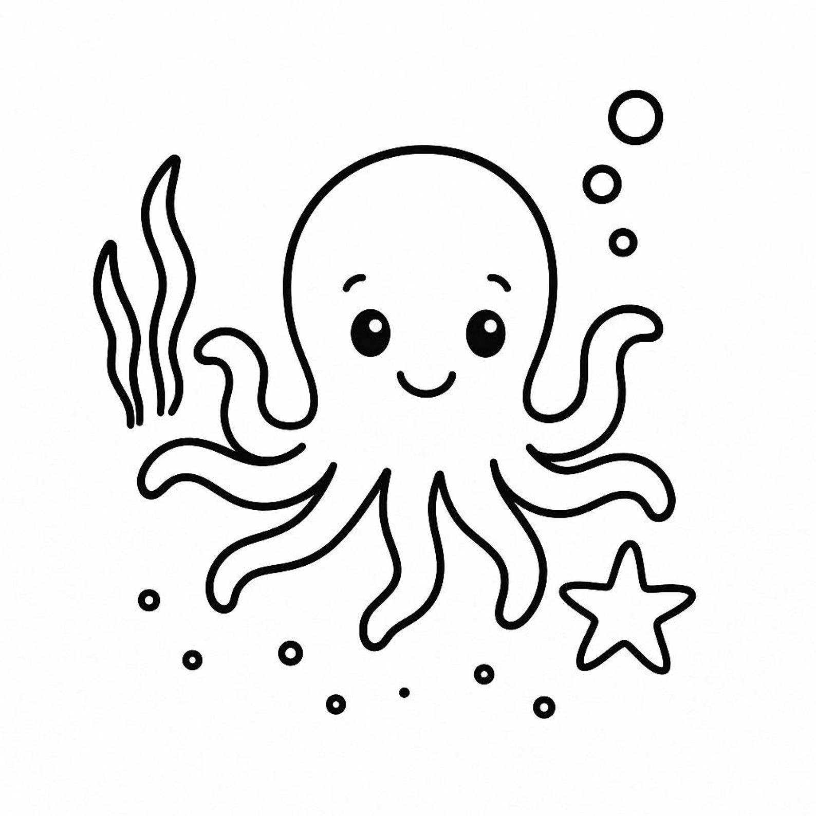 Ocean Animal Coloring Pages for Kids – Printable Sea Life Activities ...