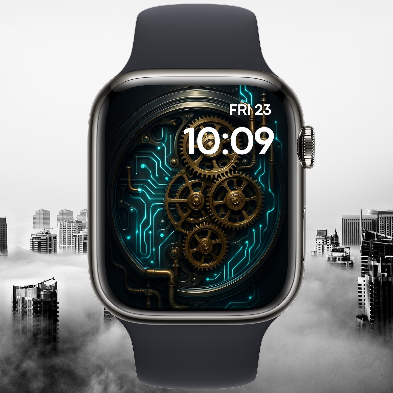 Steampunk Futurist Watch Face Set – Copper Tech Gear Wallpapers for ...