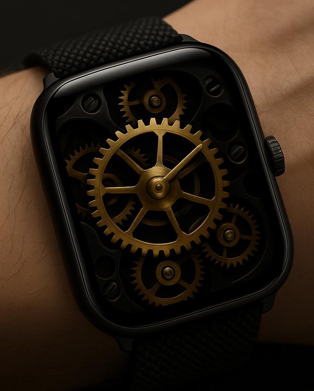 Skeleton Watchface Set – Midnight Mechanics | Apple Watch Wallpaper ...