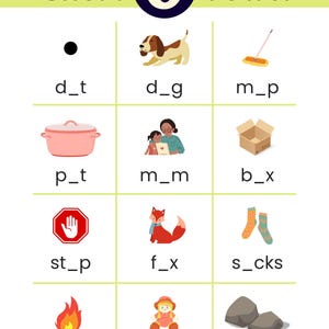 Short AEIOU Vowel Early Literacy English Worksheet in Illustrative ...