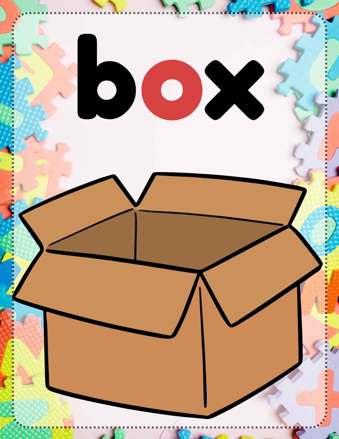 A4 Sizes Printable CVC Short O in Colorful Photos and Words - Etsy