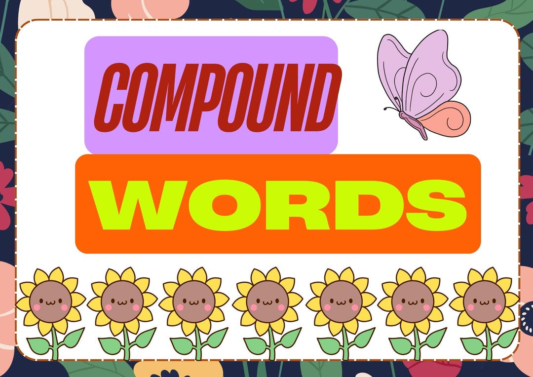 Compound Words Flashcards - Etsy