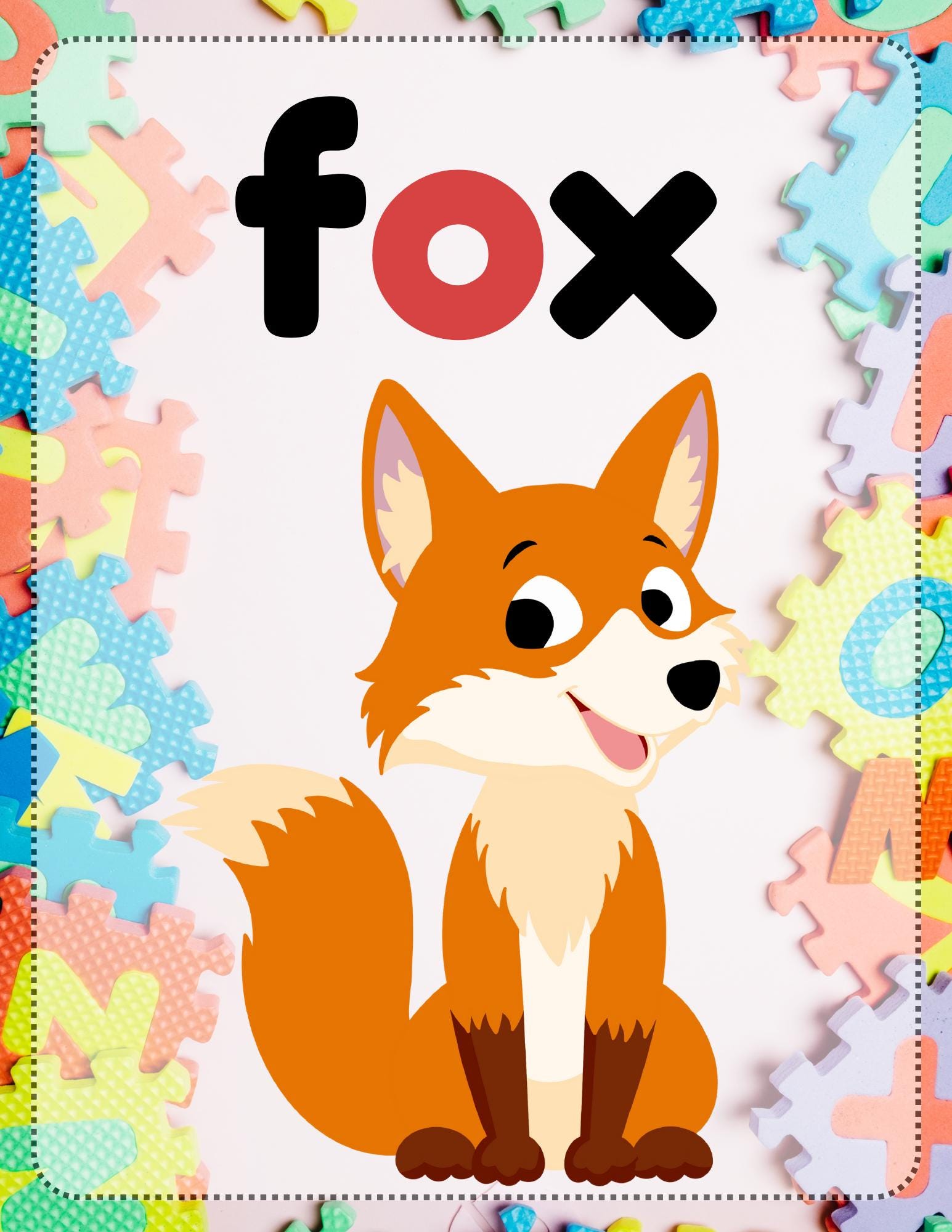 A4 Sizes Printable CVC Short O in Colorful Photos and Words - Etsy