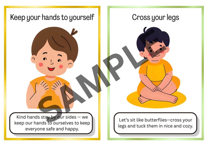 Printable Behaviour Cards|behaviour Prompt Cards|classroom Behaviour ...