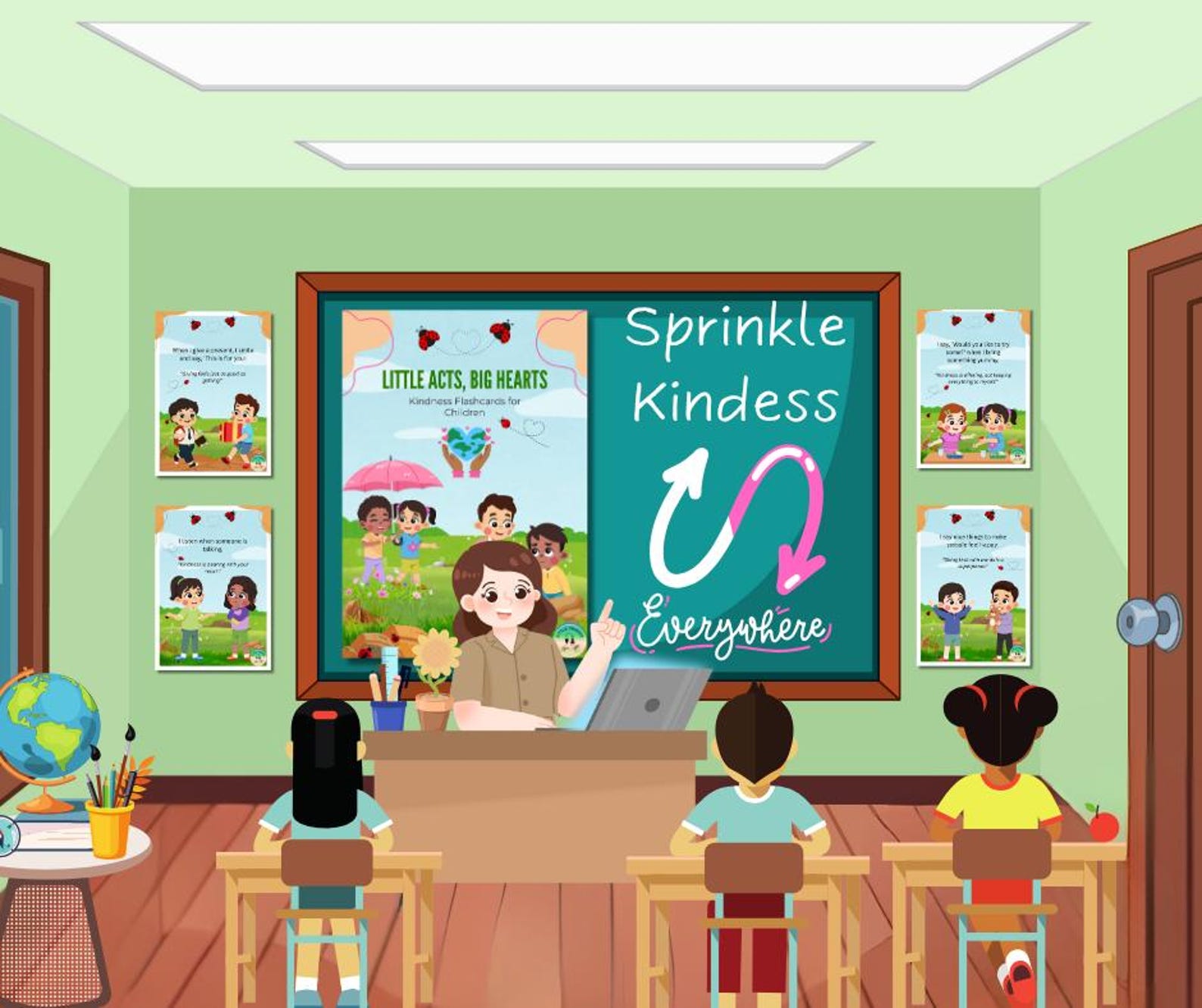 Kindness Flashcards for Kids: 35 Printable Social Emotional Learning ...