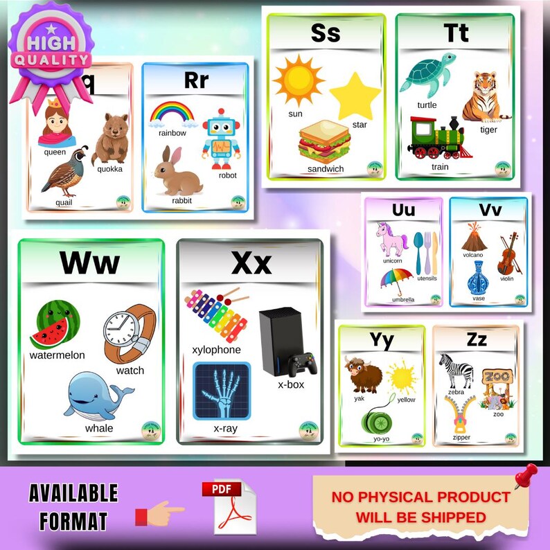 High-quality Alphabet Flashcards| Phonics Cards | Best ABC Flashcards ...