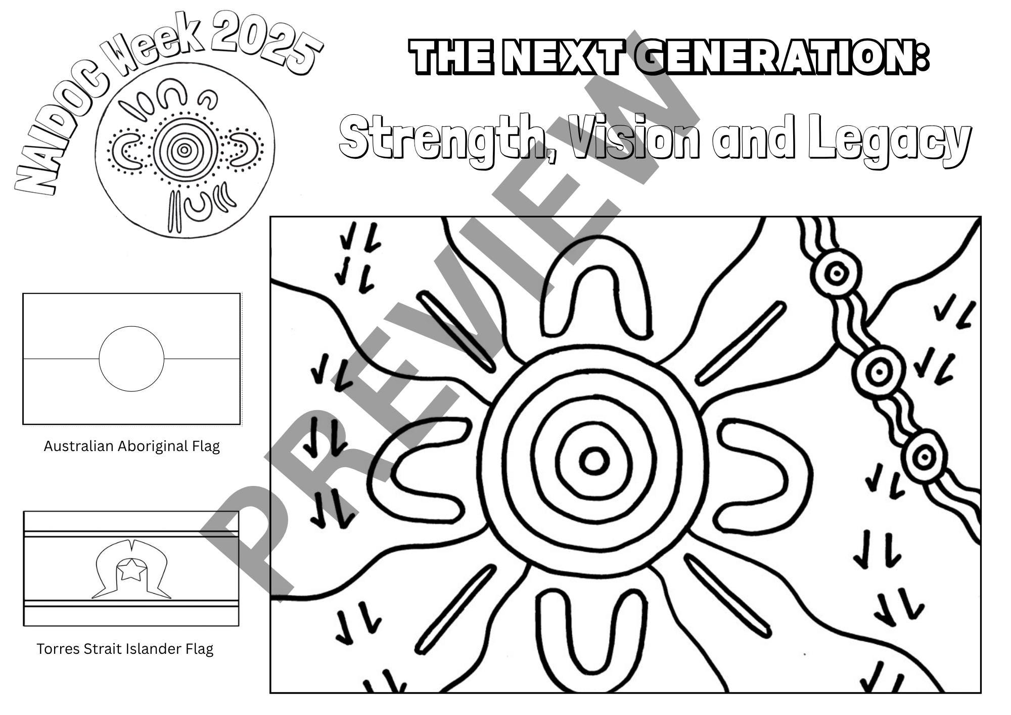 NAIDOC Week 2025 Colouring Pages – Printable Digital Download (5 Pages ...