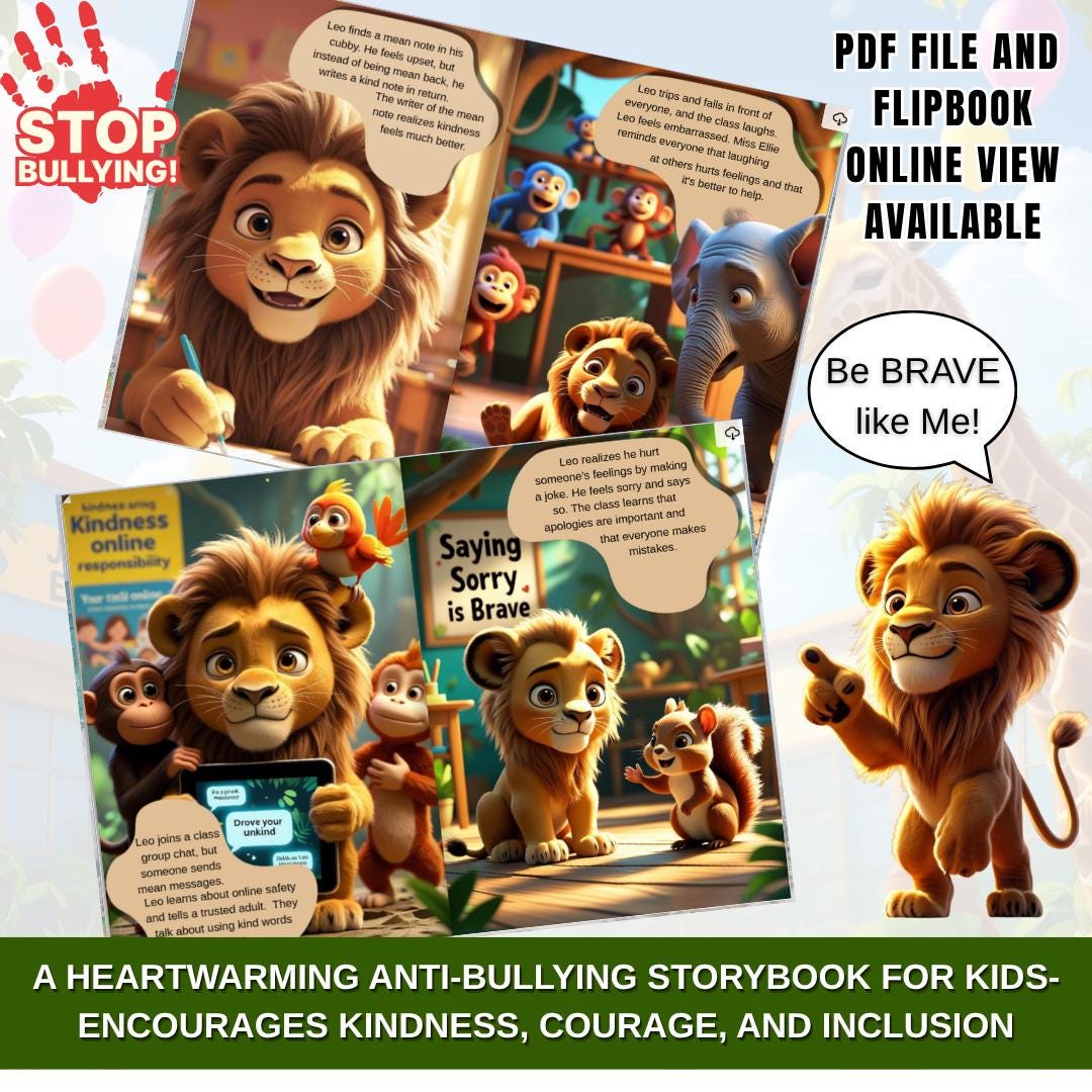 Be BRAVE Like LEO – A Heartwarming Anti-bullying Storybook for Kids ...