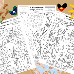NAIDOC Week 2025 Colouring Pages – Printable Digital Download (5 Pages ...