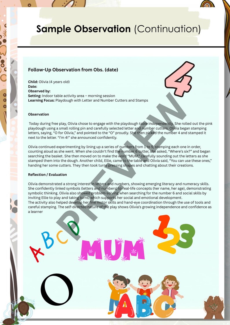 EYLF Version 2.0 | EYLF Digital Download | Printable EYLF Resource for ...