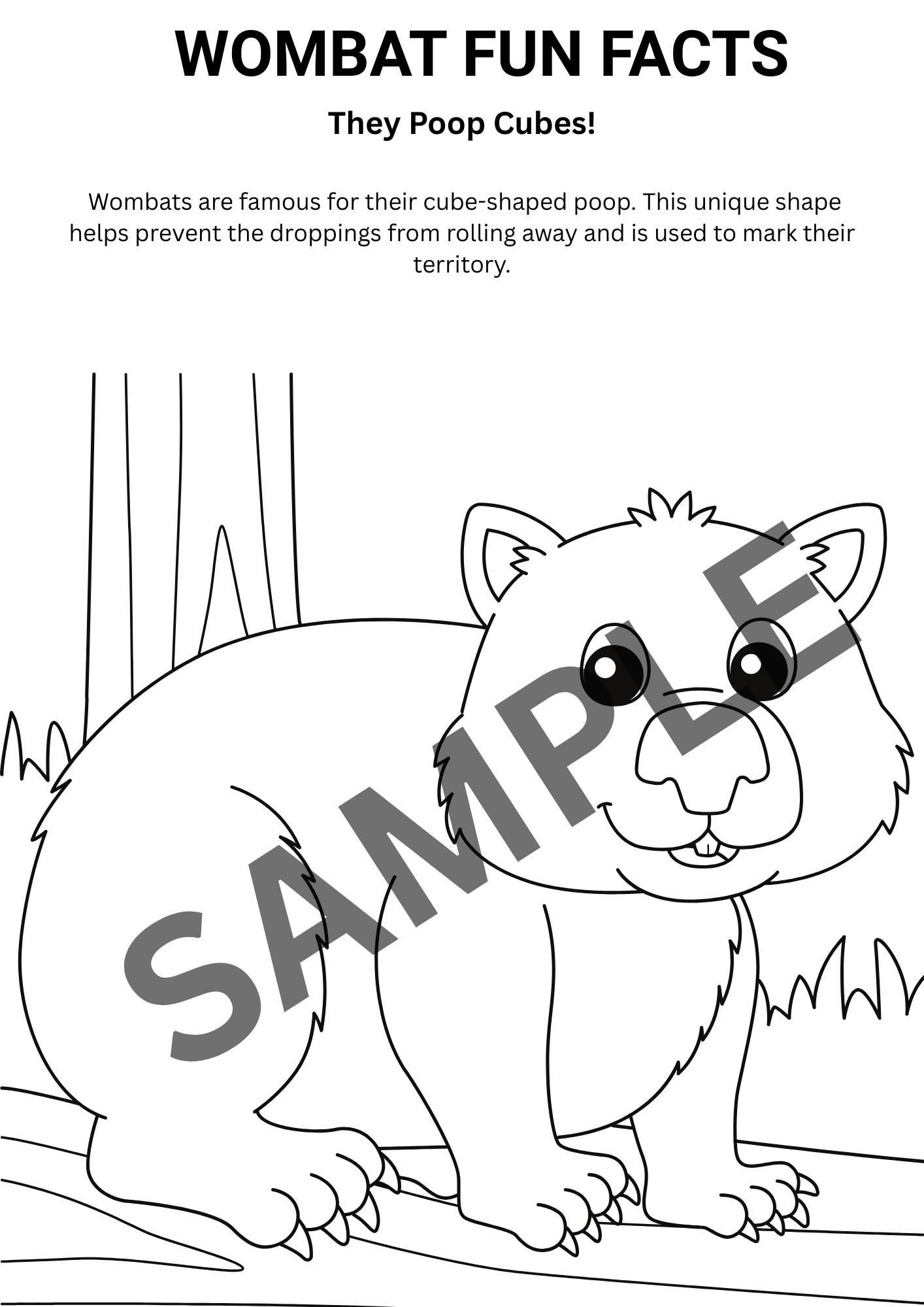Australian Animals Activity Pack With Fun Facts | Kids Colouring Pages ...