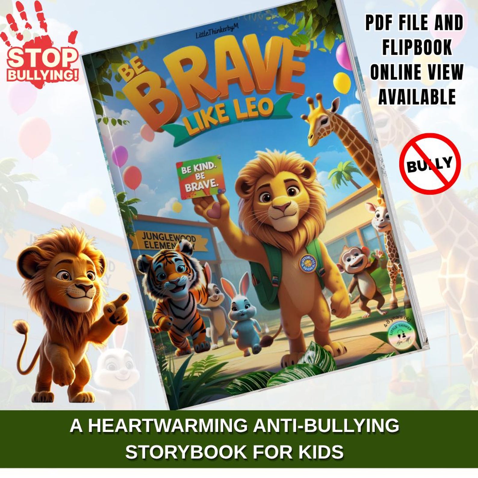 Be BRAVE Like LEO – A Heartwarming Anti-bullying Storybook for Kids ...