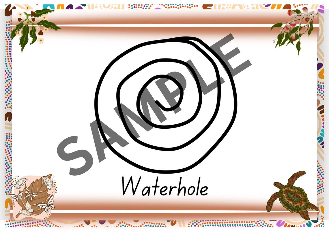 Indigenous Playdough Mats | Aboriginal Symbols Printable | Australian ...