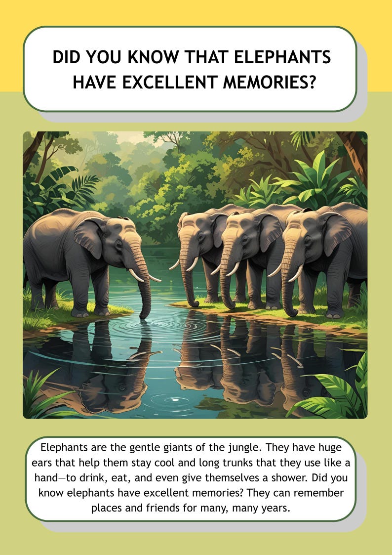 Jungle Animals Fun Facts, Animals, Animal Story, Jungle Animals (PDF ...