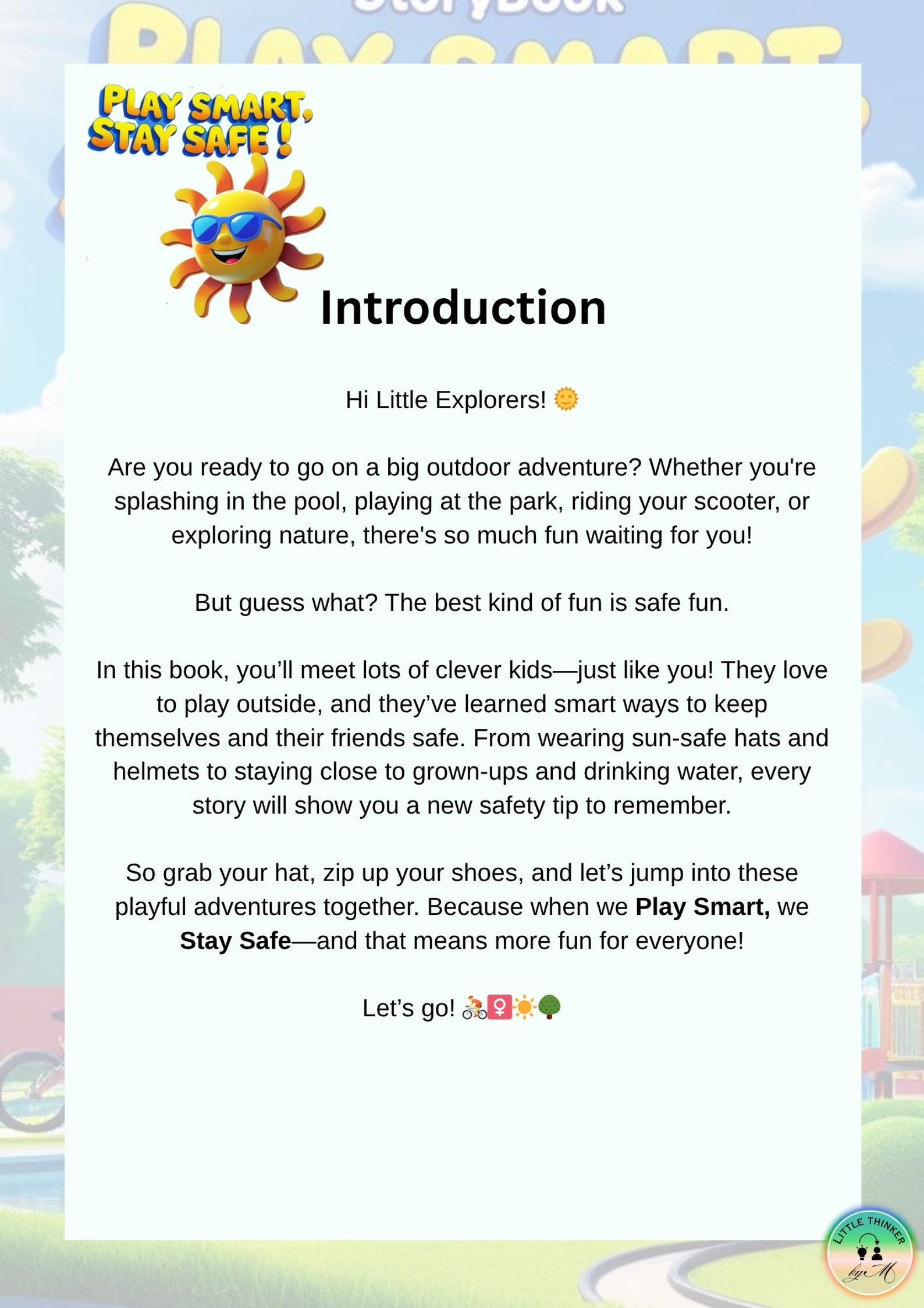 Play Smart, Stay Safe! | Outdoor Safety Storybook for Kids (PDF ...