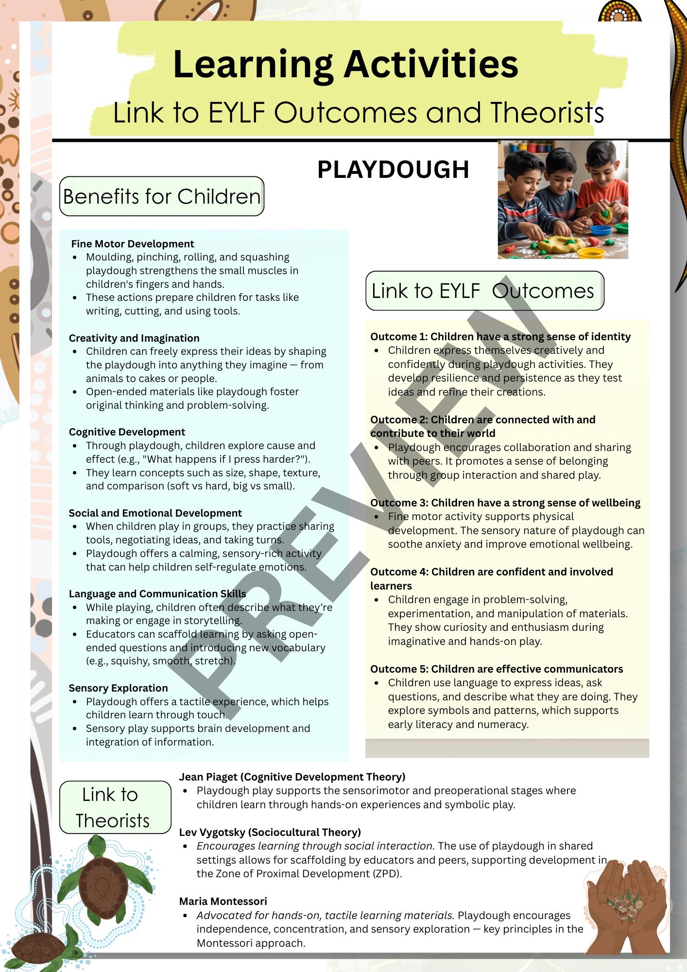 EYLF 2.0 Resource Bundle: Early Childhood Education, Theorists ...