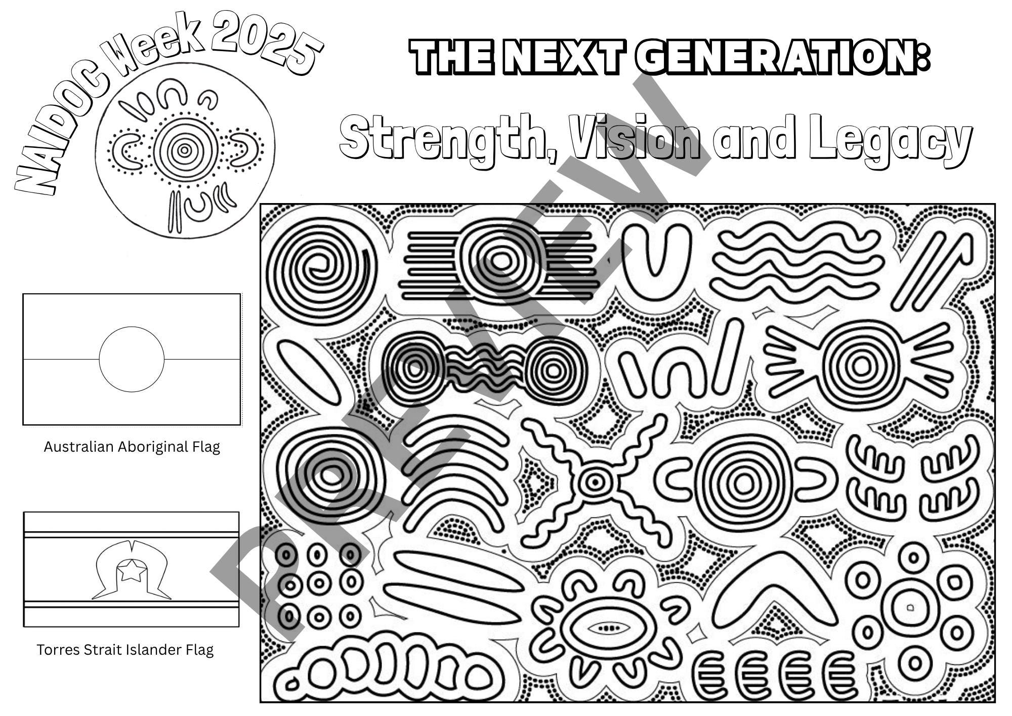 NAIDOC Week 2025 Colouring Pages – Printable Digital Download (5 Pages ...