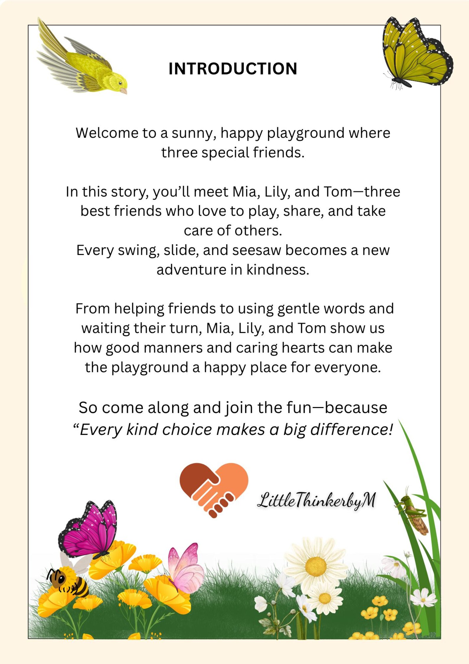 Kindness and Manners Storybook for Kids | Children's Playground Story ...