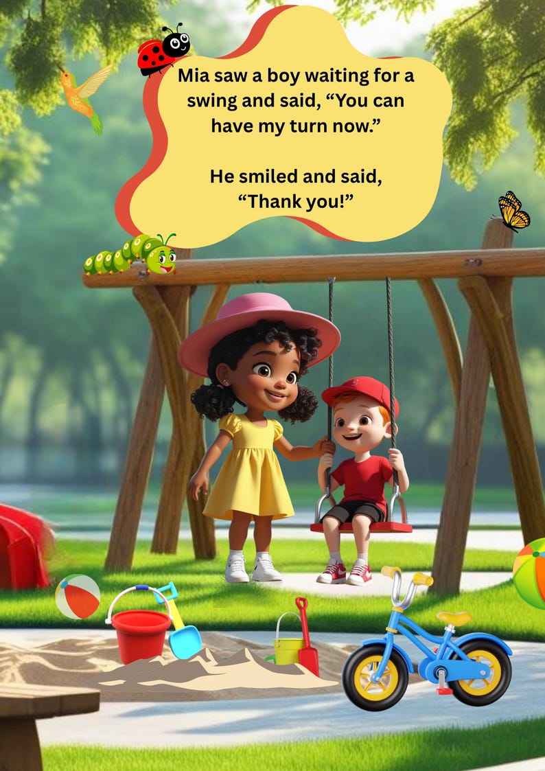 Kindness and Manners Storybook for Kids | Children's Playground Story ...