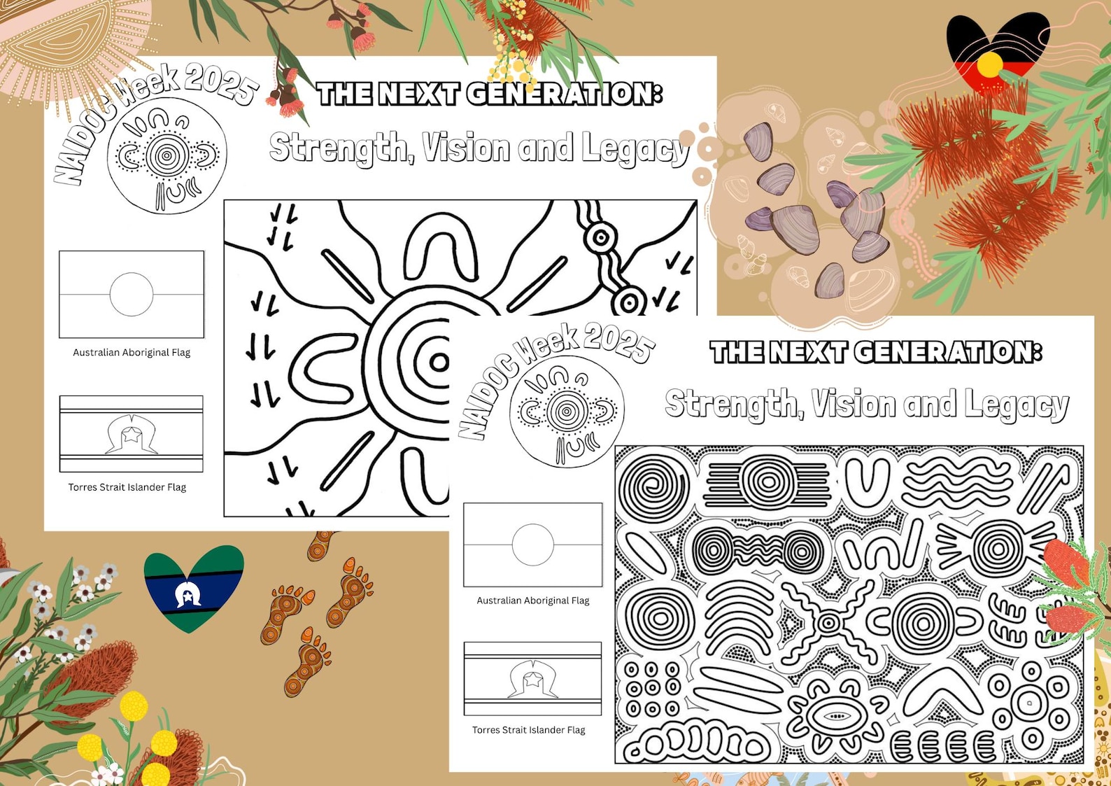 NAIDOC Week 2025 Colouring Pages – Printable Digital Download (5 Pages ...