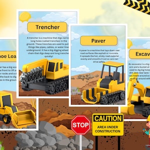 Construction Vehicles Flashcards + 2 FREE Matching Chart Activities – 2 ...