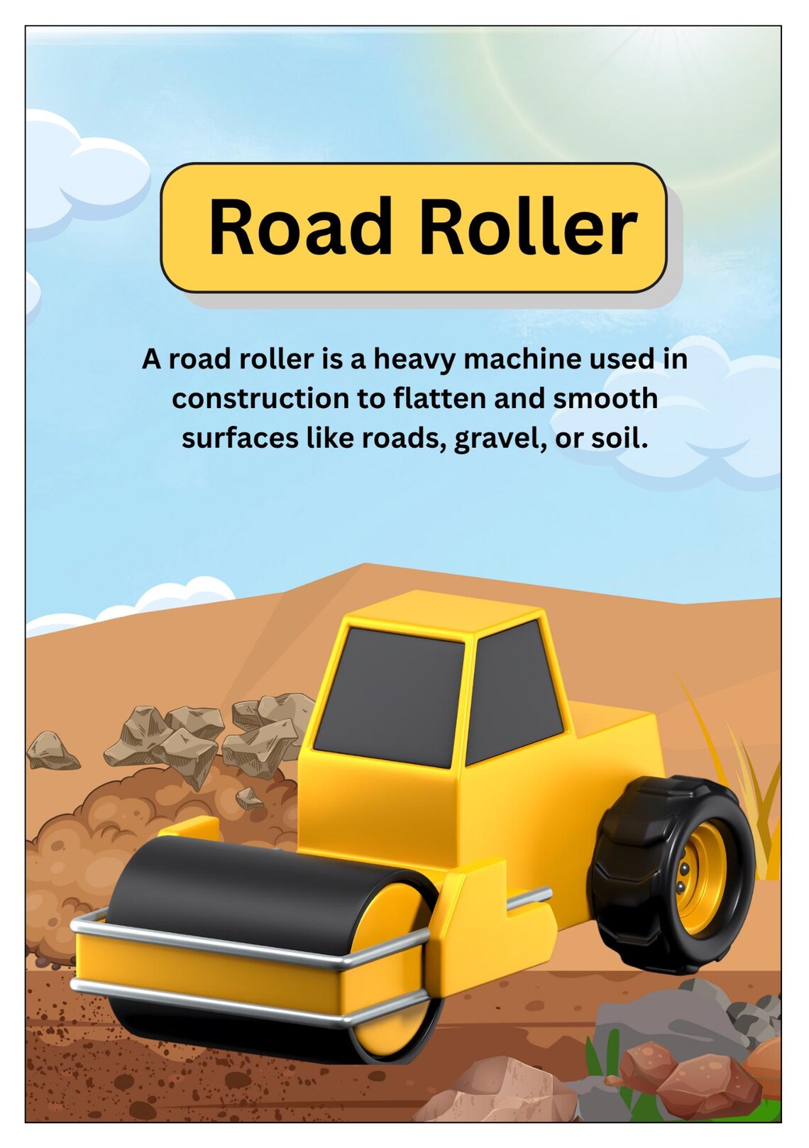 Construction Vehicles Flash Cards | 16 Printable Cards for Kids ...