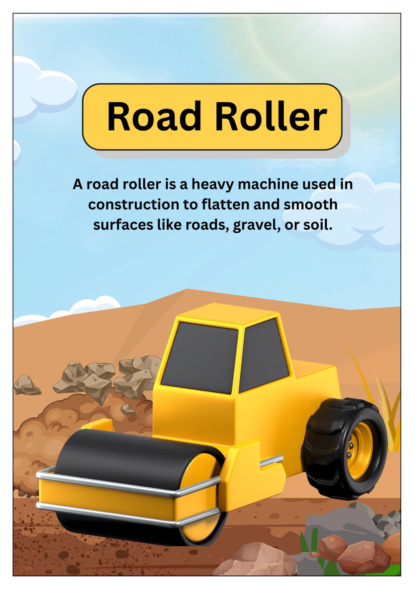 Construction Vehicles Flash Cards | 16 Printable Cards for Kids ...