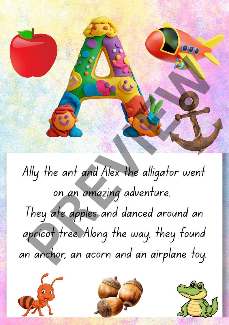 ABC Letter Stories | Alphabet Stories (PDF) | Educational Phonics ...