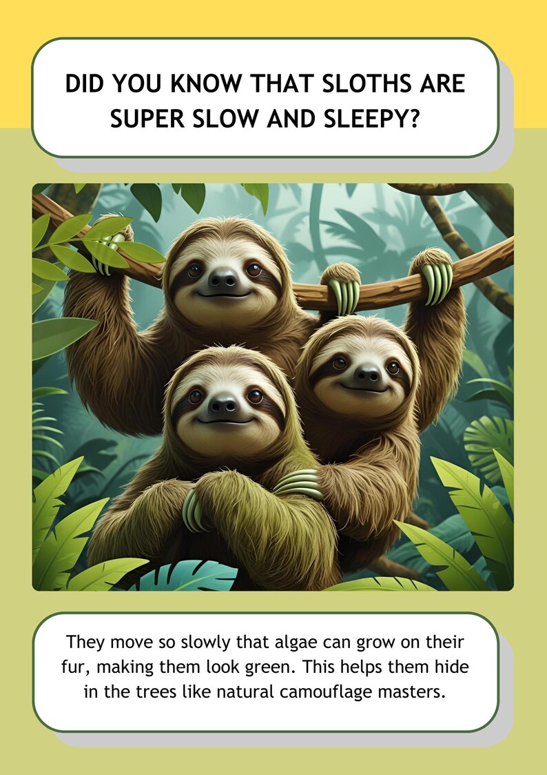 Jungle Animals Fun Facts, Animals, Animal Story, Jungle Animals (PDF ...