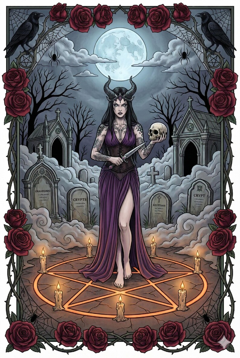 Mazeekin, Démon Au Service Du Mal, Livre De Coloriage Gothique Pour ...