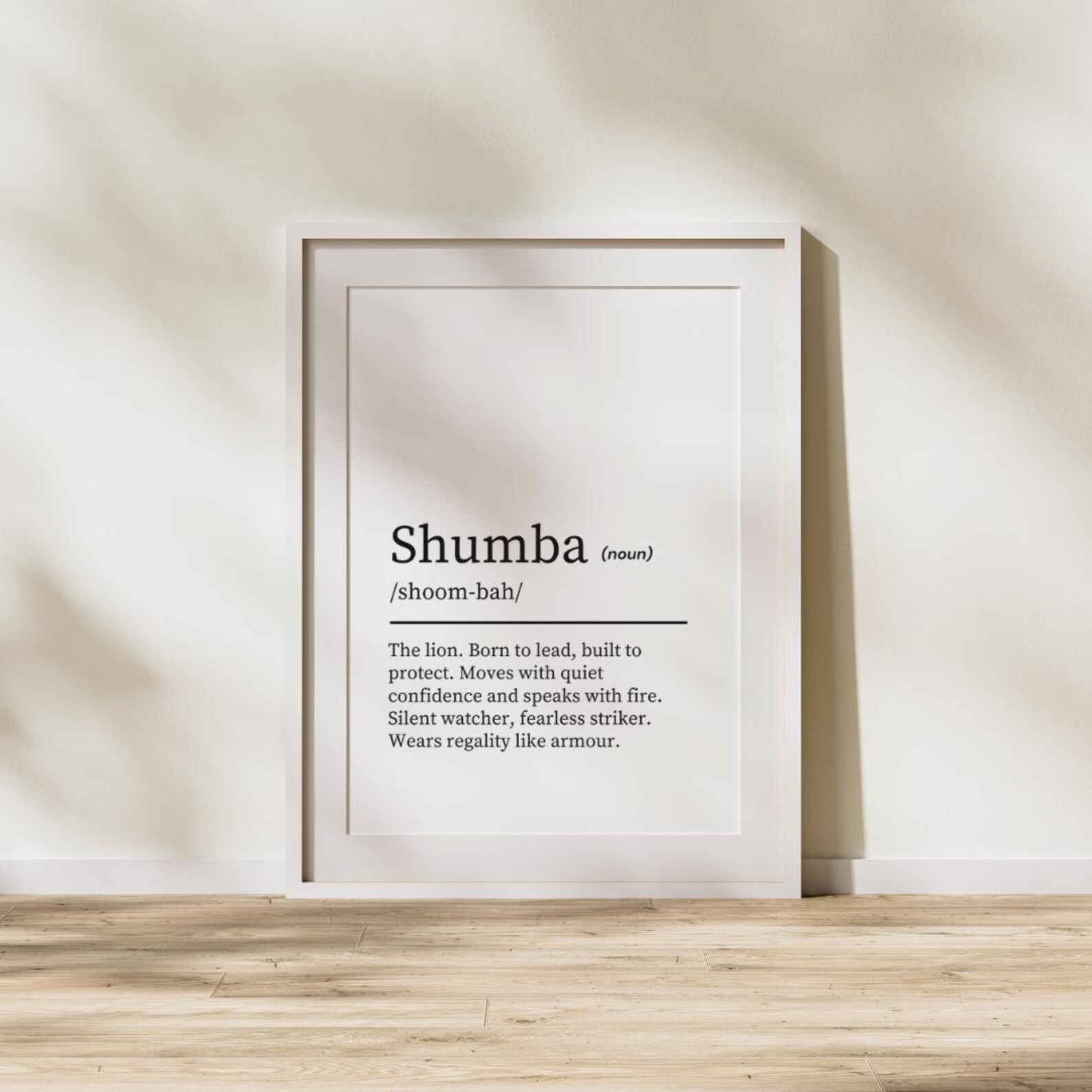 Shumba Wall Art | African Totem Printable | Zimbabwean Clan/ Shona ...