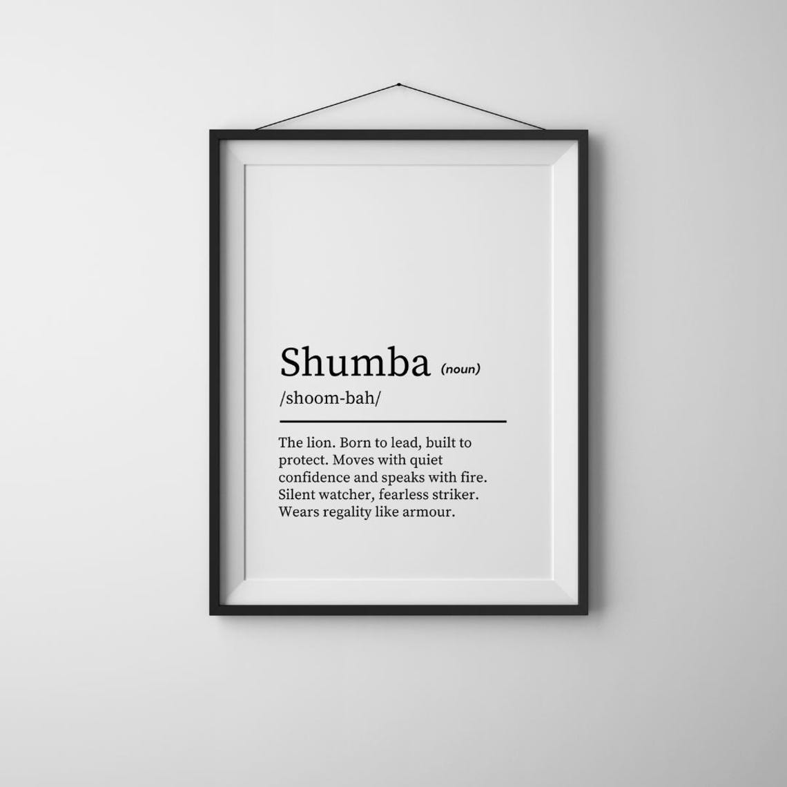 Shumba Wall Art | African Totem Printable | Zimbabwean Clan/ Shona ...