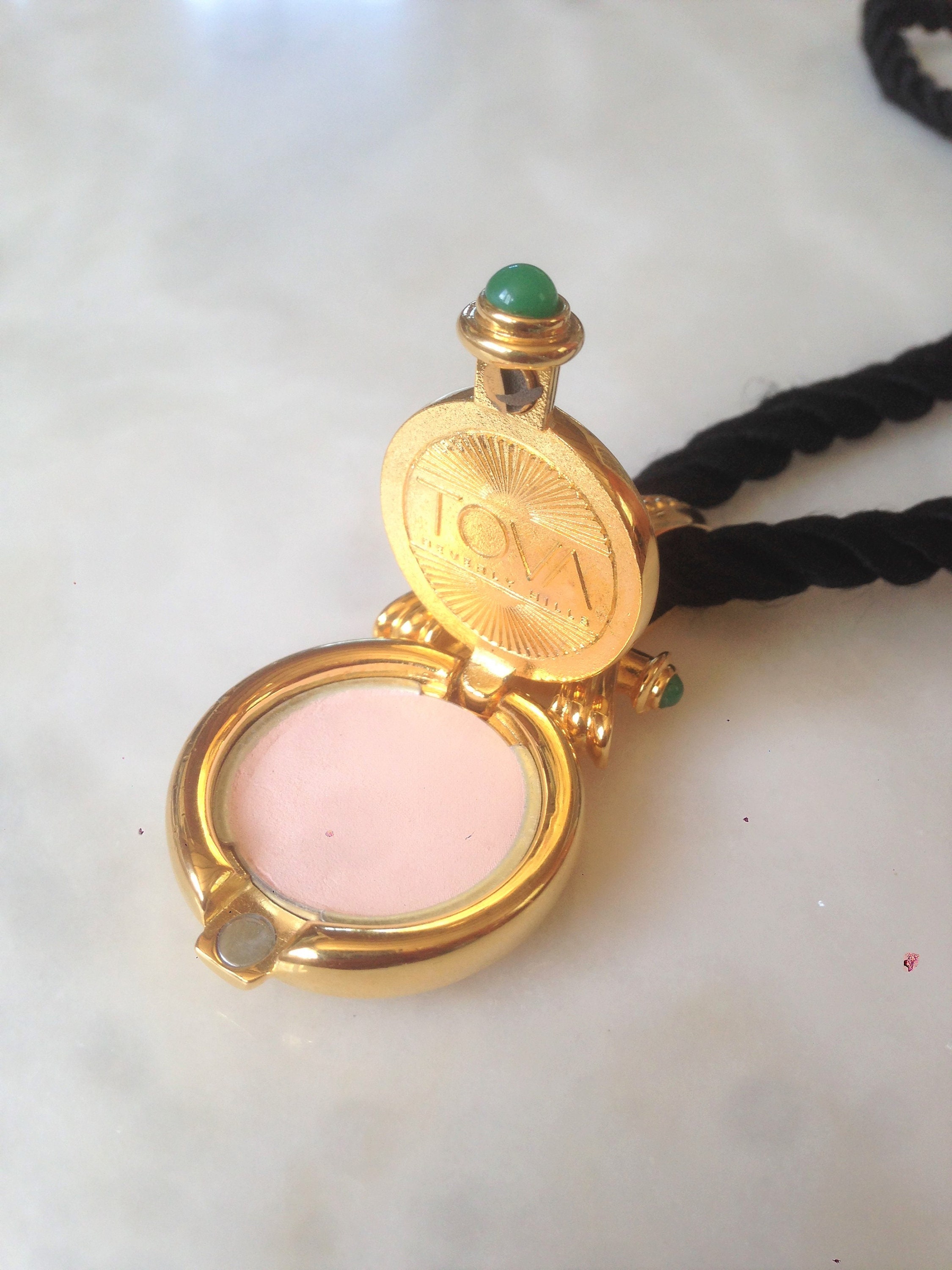 TOVA Beverly Hills Perfume Locket/vintage Powder Compact/vintage ...