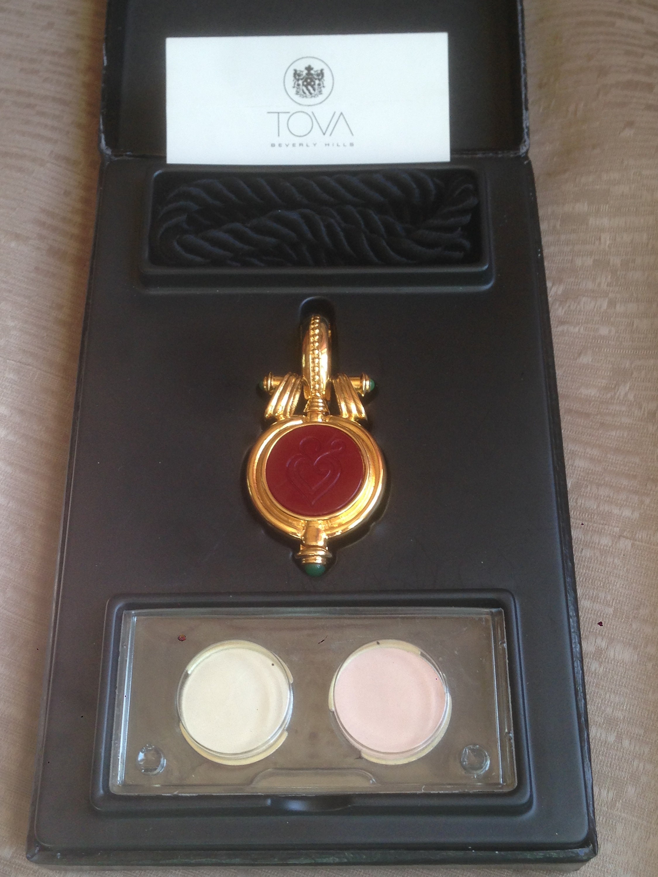 TOVA Beverly Hills Perfume Locket/vintage Powder Compact/vintage ...