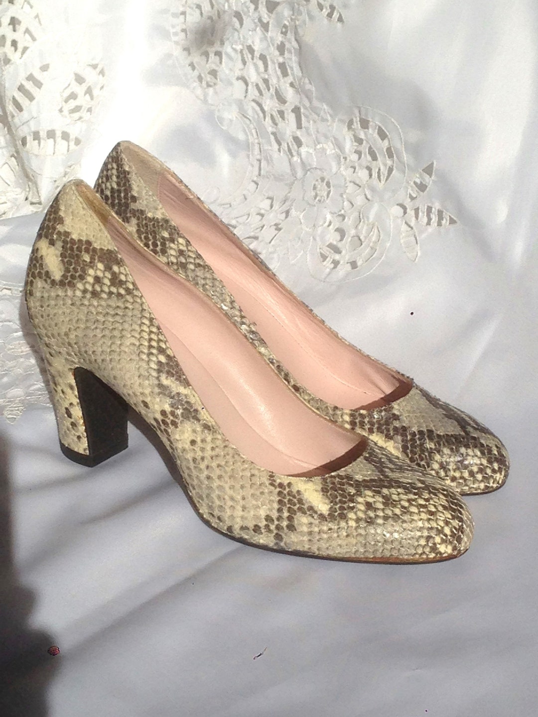 Hand Made in Italy, Snake Skin Shoes/women Python Skin Shoes Size 8 ...