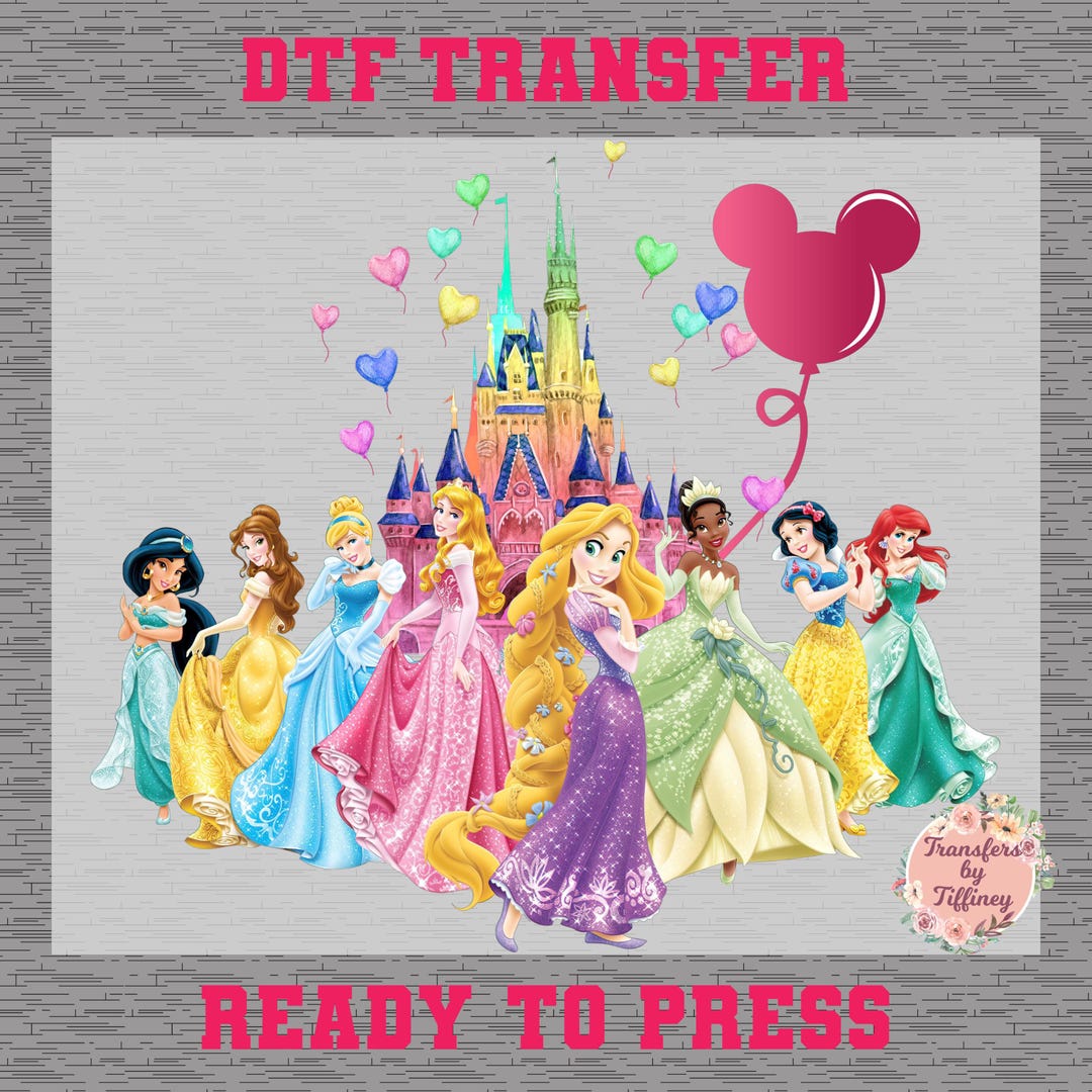 Disney Best Friends Princess DTF, Princess Squad DTF, Magical Castle ...