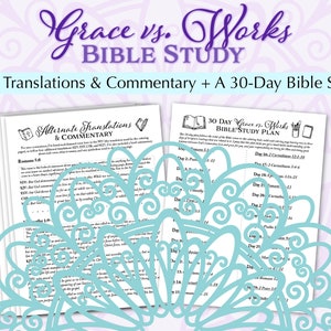 Grace Vs. Works Coloring Book & 30-day Bible Study (PDF Download) - Etsy