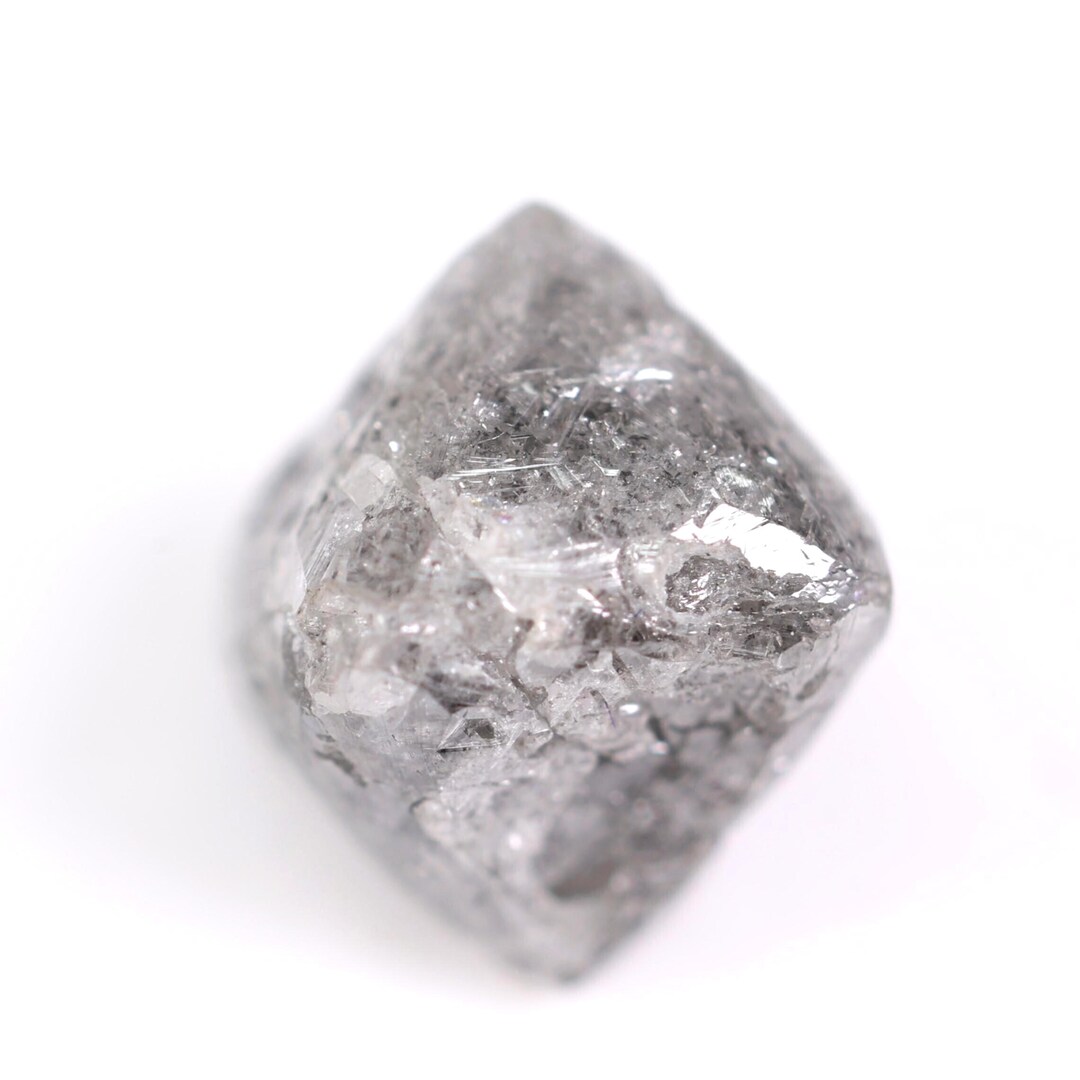 1.75 Ct Natural Grey Rough Diamond, Uncut Raw Rustic Diamond, Rough ...