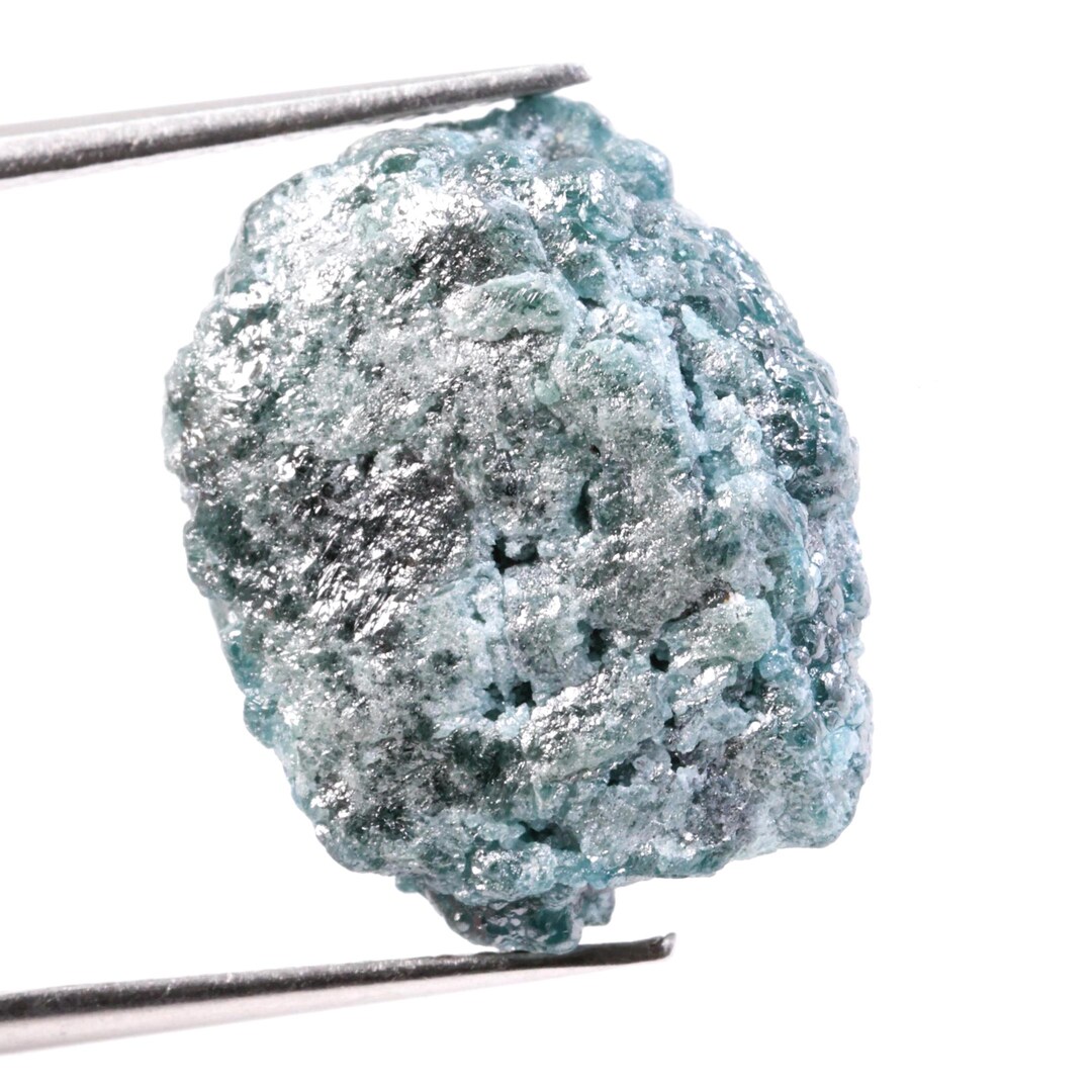15.68 CT Real Fancy Blue Diamond, Natural Uncut Raw Loose Diamond ...