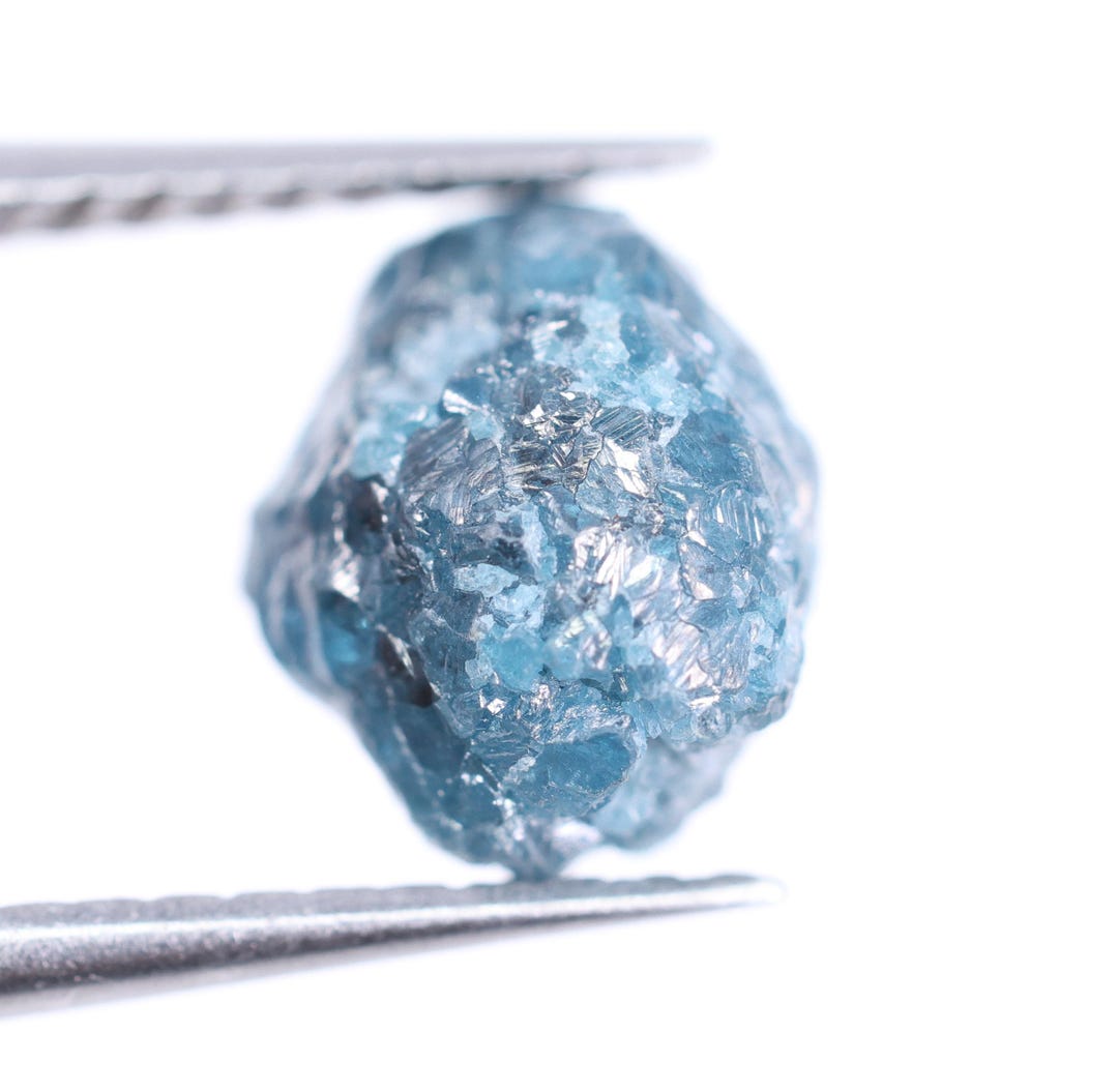 1.31 Carat Fancy Blue Color Raw Diamond, Loose Blur Rough Diamond for ...
