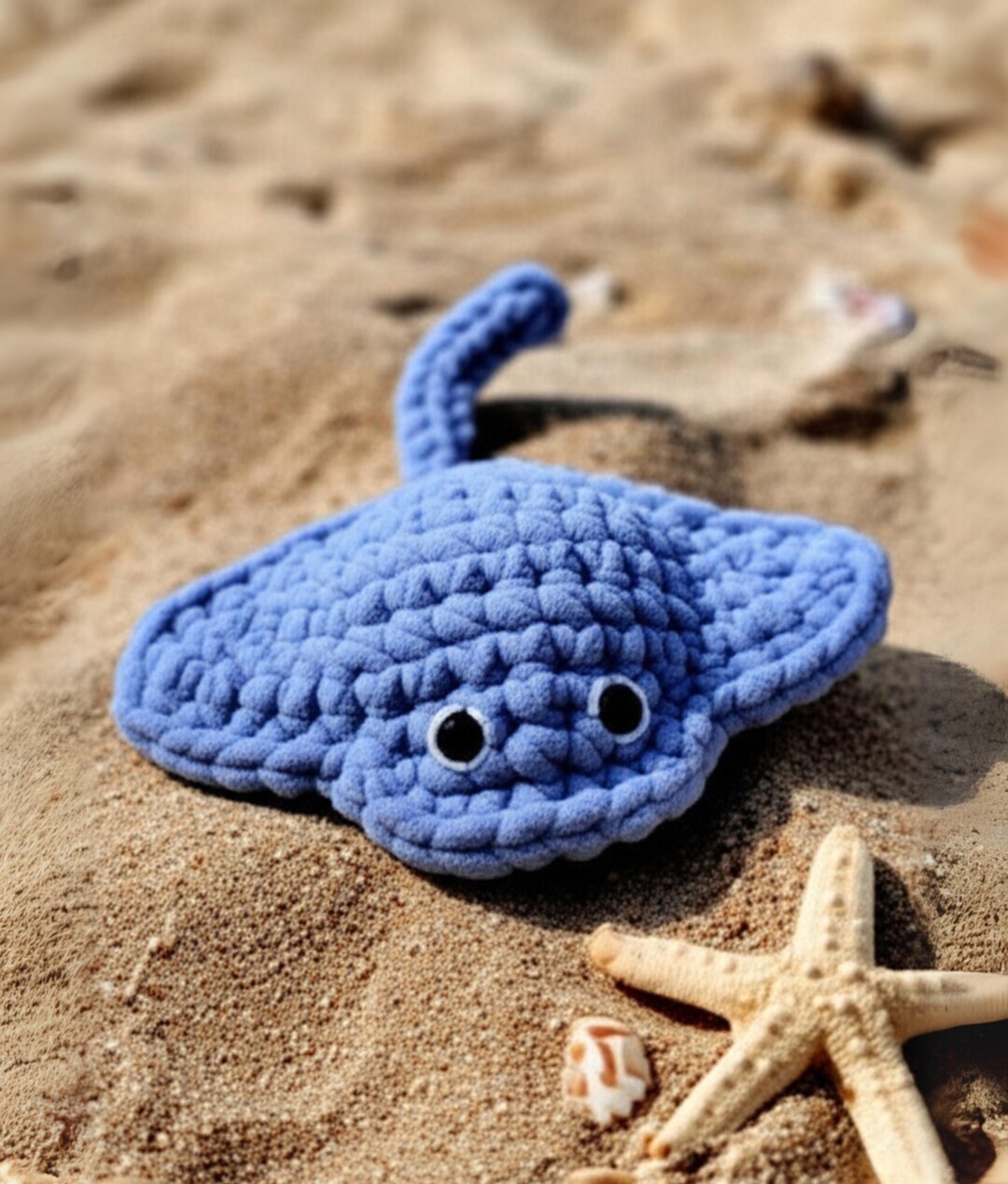 Stingray Sewing Pattern PDF, Easy Plush Toy Tutorial for Beginners, DIY ...