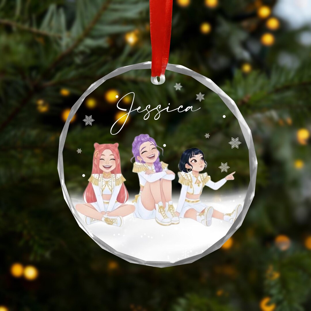 Personalized Huntrix Ornament, KPOP Holiday Keepsake, Custom Name Kpop ...