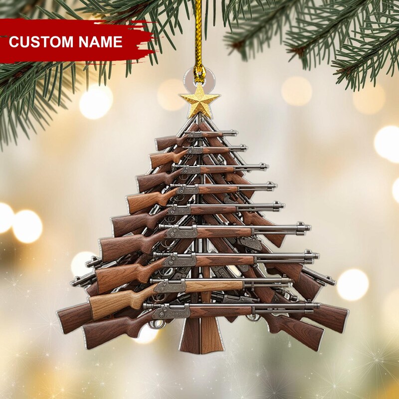 Rifle Christmas Ornament - Etsy