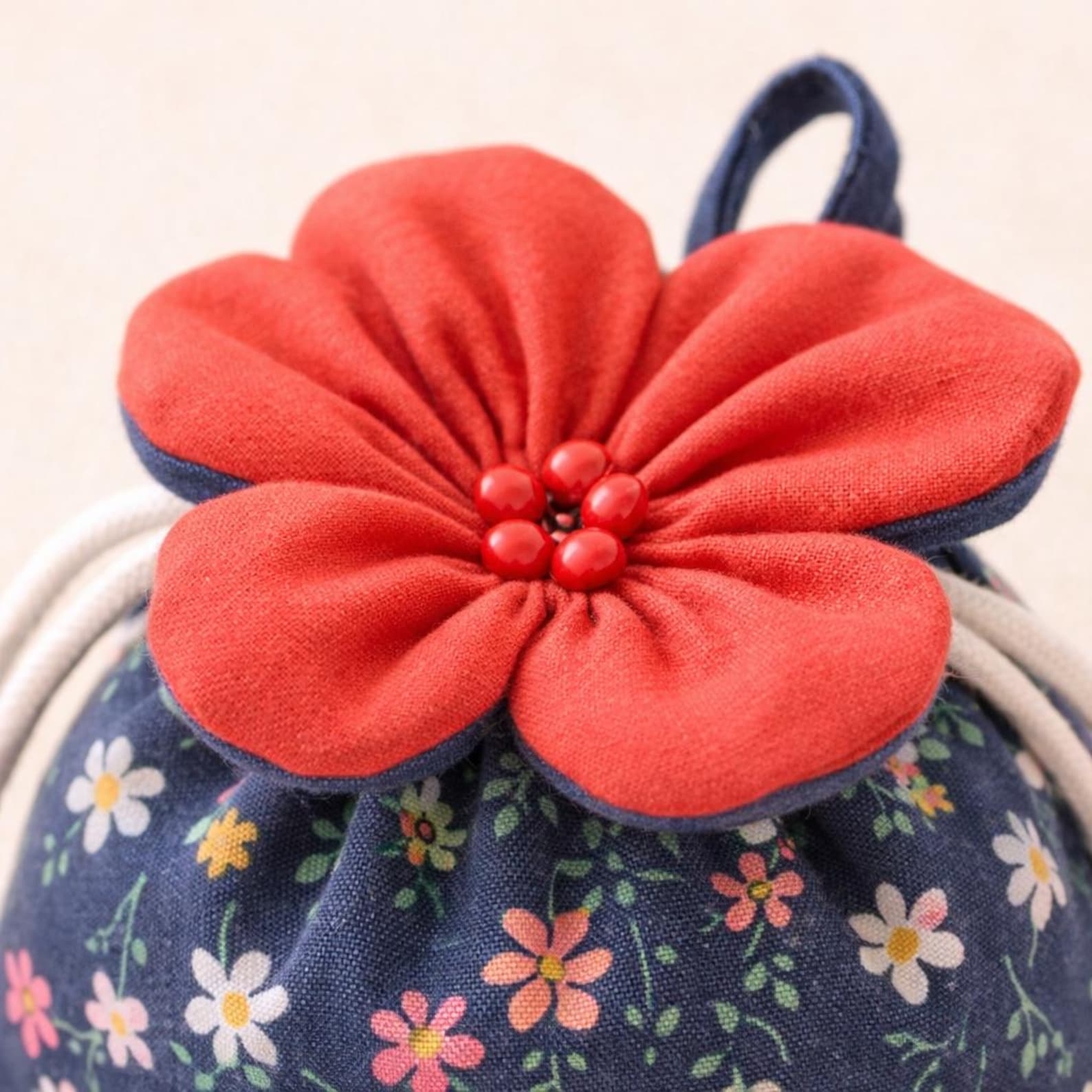 Flower Pouch Sewing Pattern PDF | Gift Bag With Flower | Drawstring Bag ...