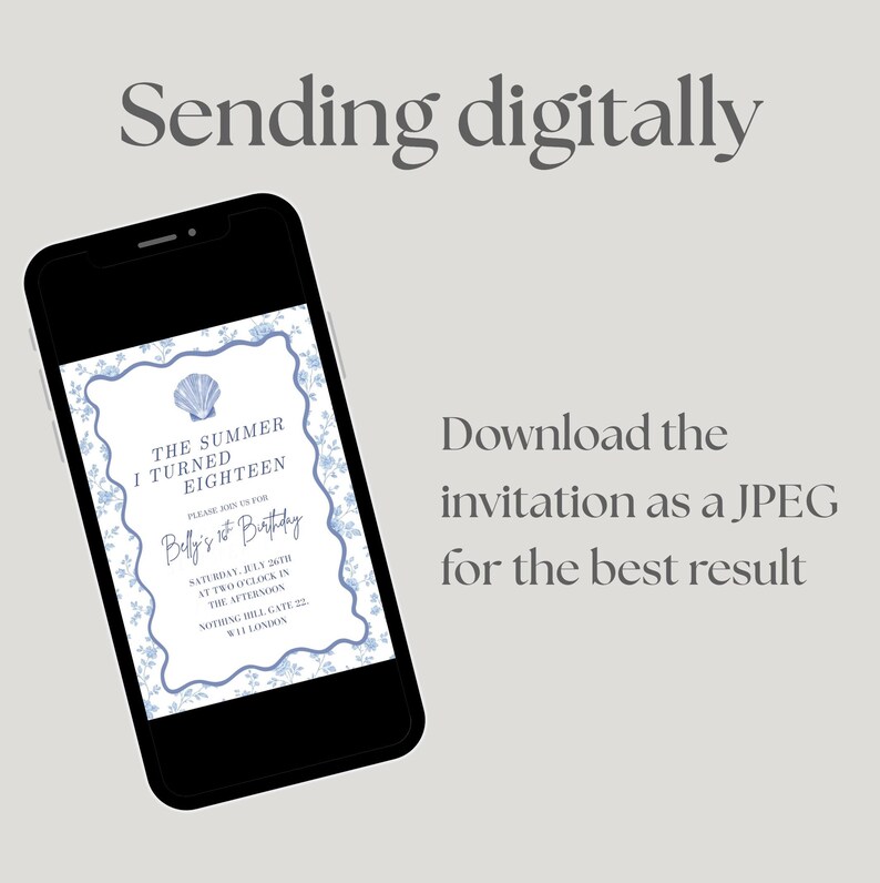 The Summer I Turned Pretty Birthday Invitation - the Summer I Turned ...