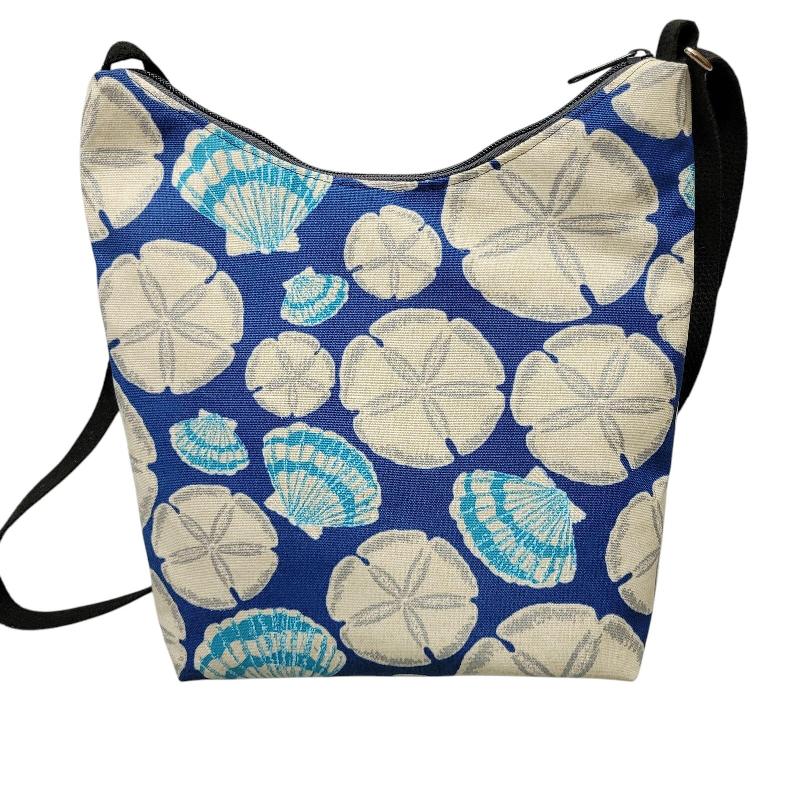 Sand Dollars and Sea Shells Beach Themed Crossbody Bag - Medium Sized ...