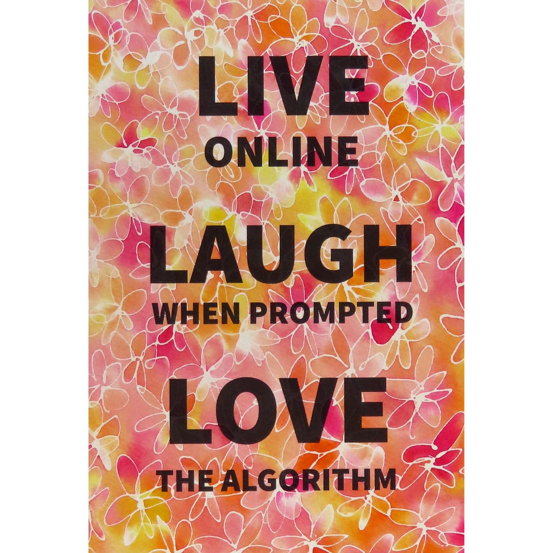 Algorithm Series 94: Live, Laugh, Love the Algorithm - Etsy