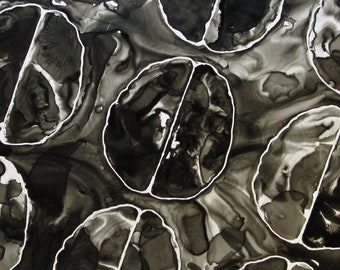 Brain Scan 14 Original Ink Painting on Yupo Neuroscience | Etsy