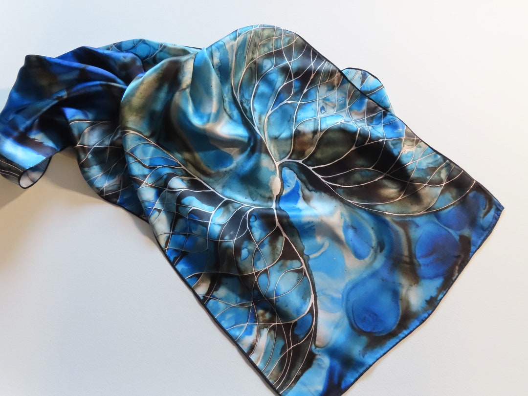 Neural Connections - Silk Charmeuse Scarf - Neuroscience Scarf - Etsy